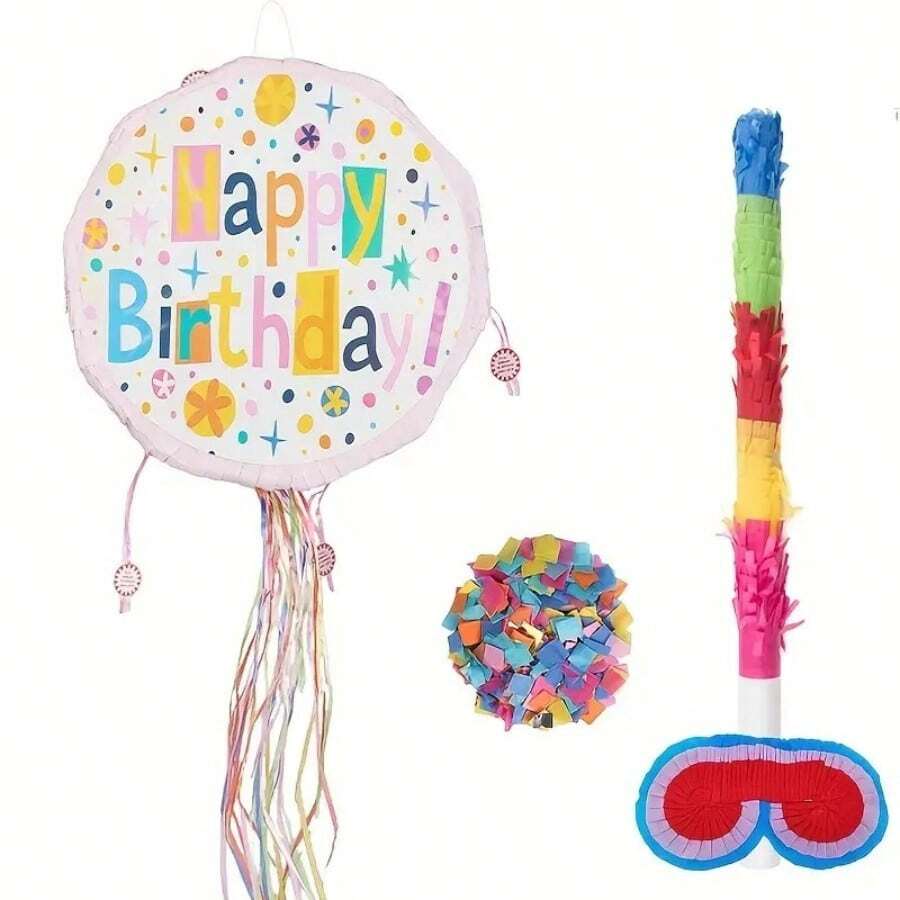 1pc/4PCS, Surprinata Rope Folding Red Birthday Balloon Pinata, Pinata ...