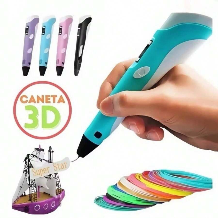 3D Ca3D DIY Desenho Pen Com Tela De LCD Compatível PLA Filamentoneta ...