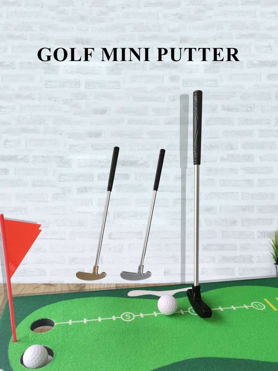 Stainless Steel Golf Putter, Miniature Desktop Training Golf Club, Full ...