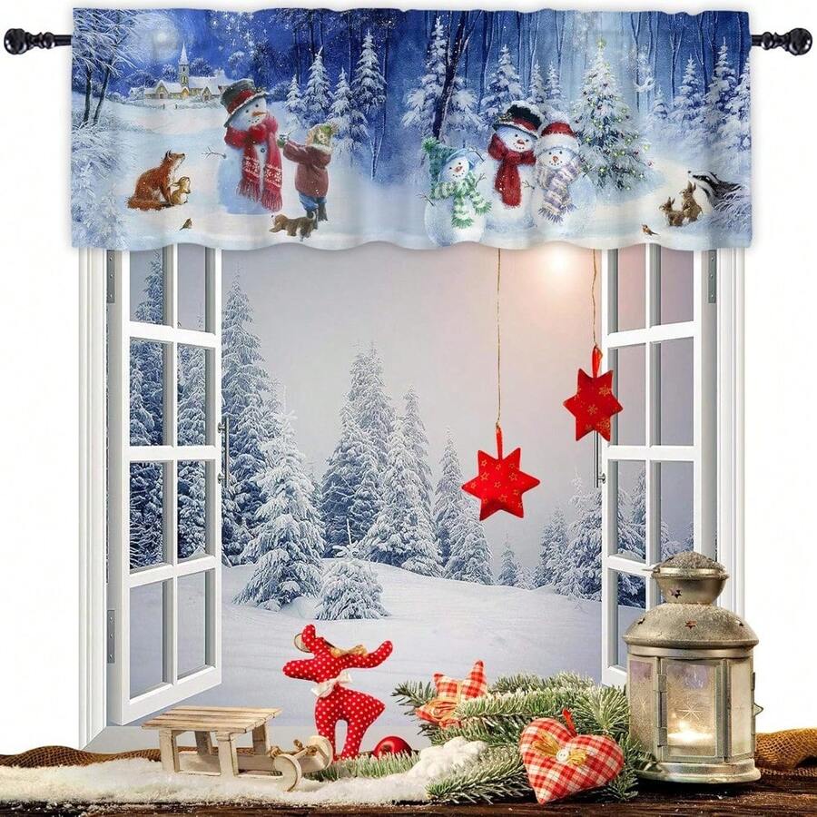 1Pc 60"X18" Kitchen Halloween Valance Curtains & Bathroom Valances ...