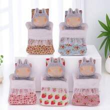 New 17cm Labubu Doll 17cm Doll Bed Series Set, Removable Clothing ...