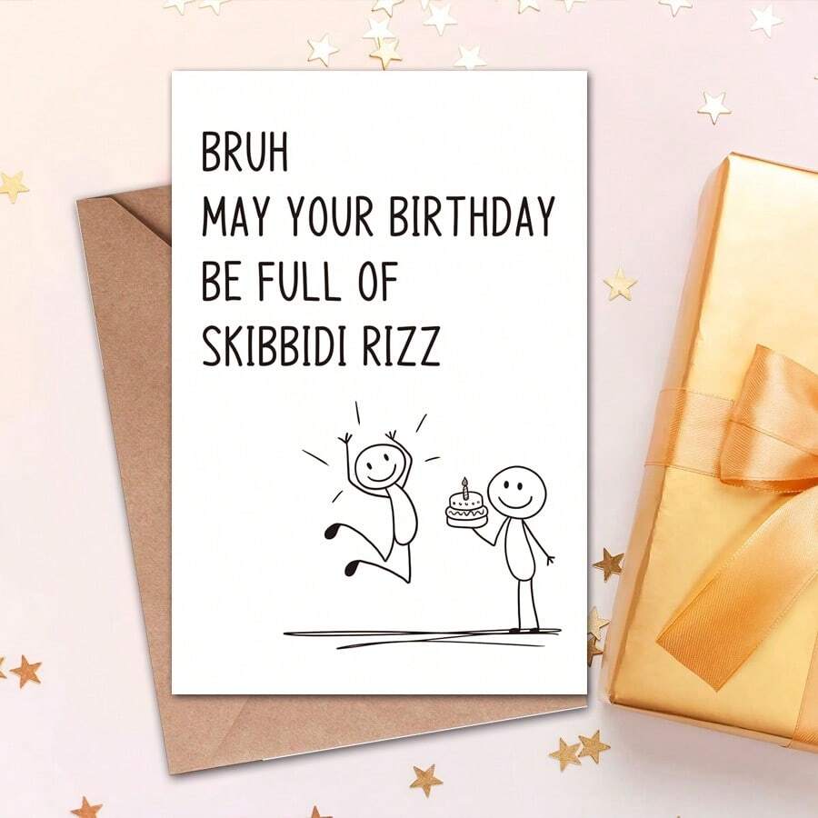 Funny Birthday Card For Him Her, Gen Z Slang Birthday Card For Teenager ...