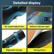 20pcs Cordless Buffer Polisher 12V Battery Powered Dual Action Buffer ...