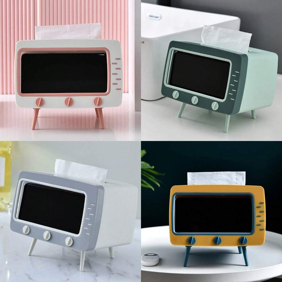[Bestseller] Desktop TV-Shaped Tissue Box, High-Quality Multi ...