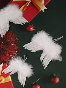 10pcs-White Angel Wings Ornaments,Vintage Feather Angel Wing Ornaments ...