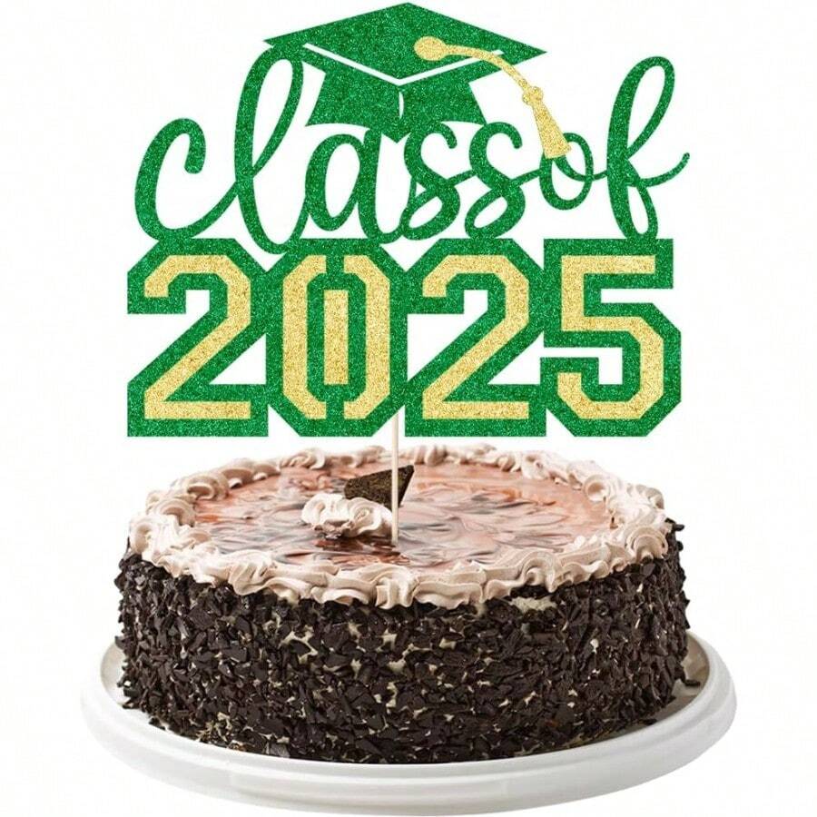 Glitter Class Of 2025 Cake Topper Congrats Grad 2025 Congrats Class Of ...