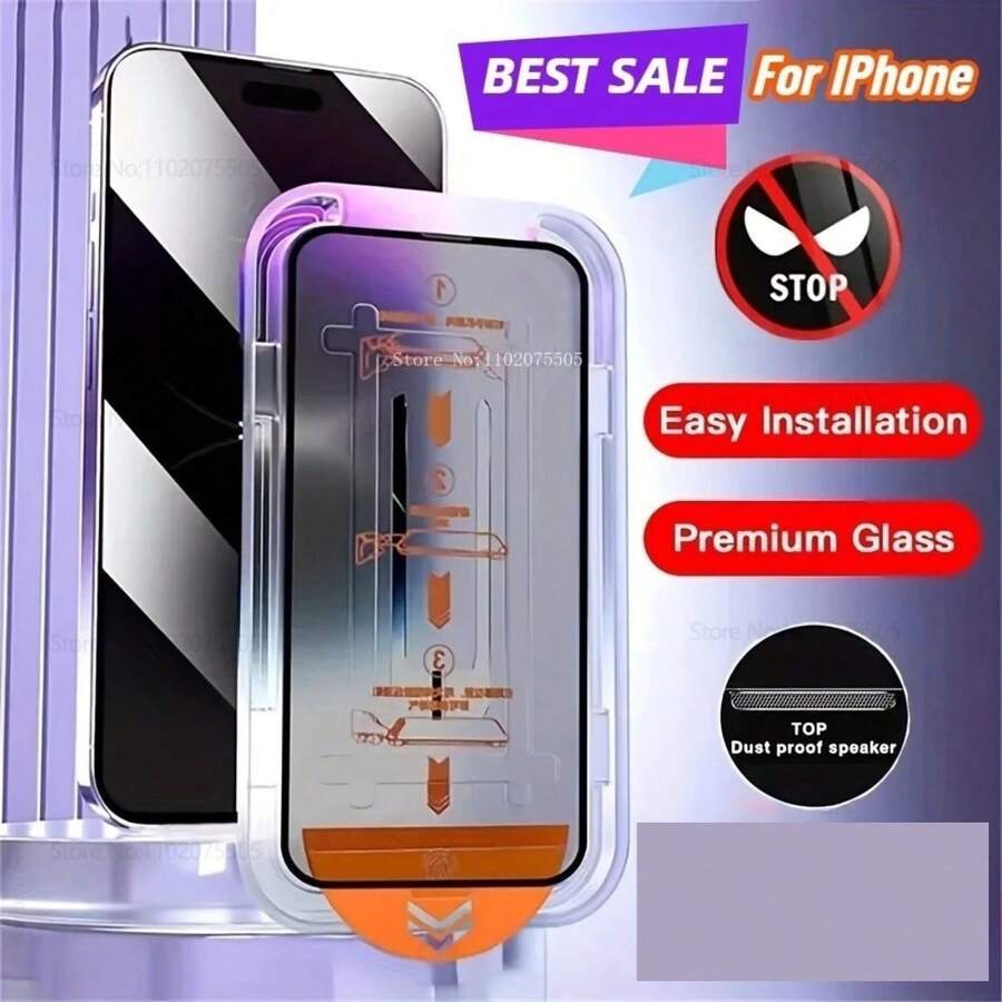 Privacy Film With Easy Assembly And Glass Installation For IPhone 13 ...