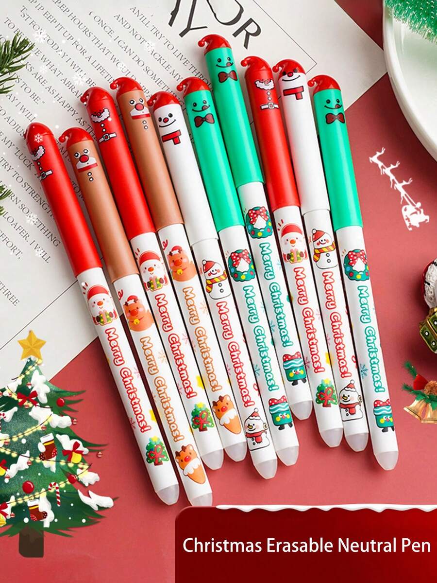 Sanrio 4/8pcs Christmas Erasable Gel Pens, Cute Creative Erasable ...