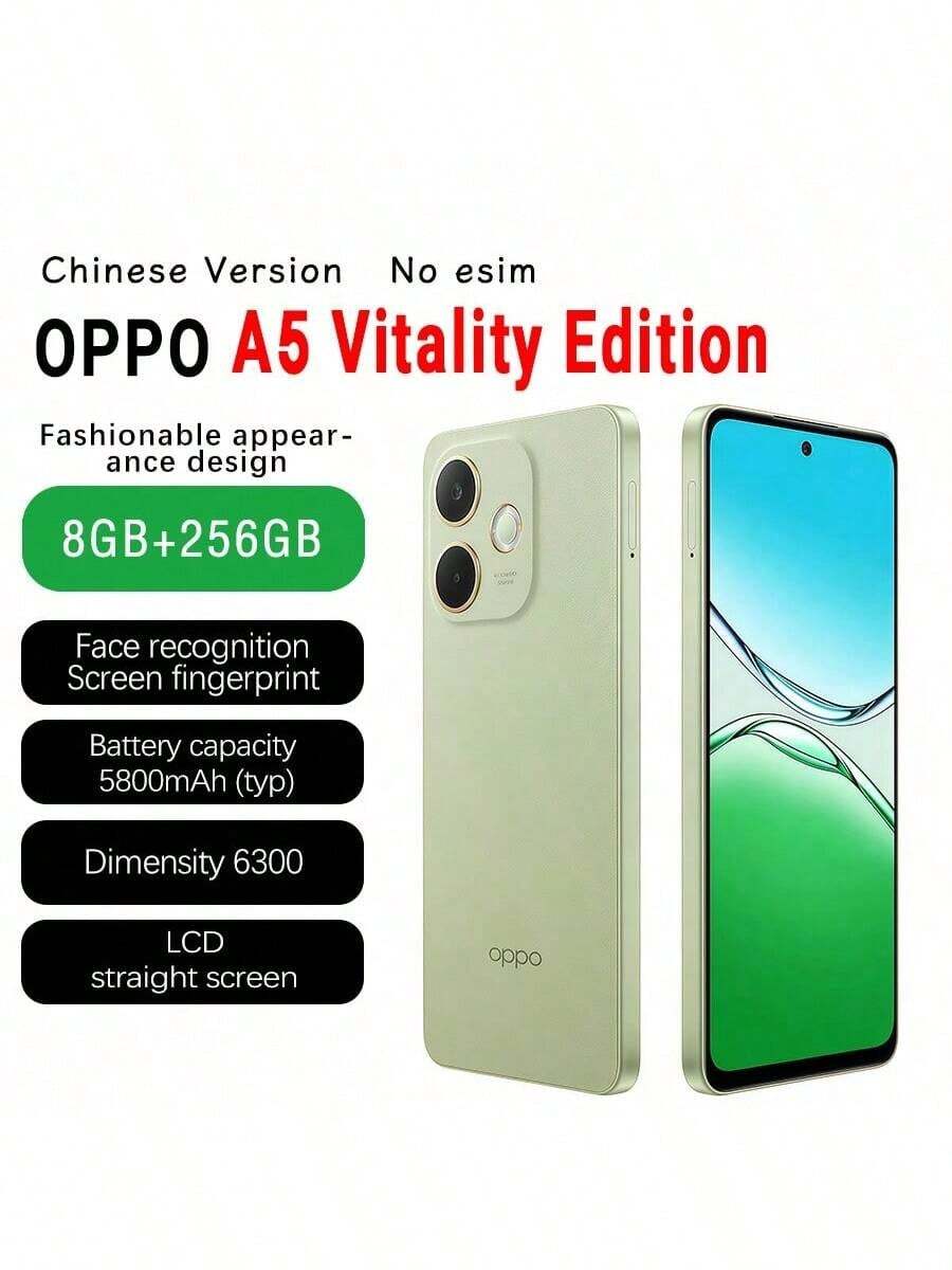 OPPO Telefono A5 Vitality Edition 5G, processore Dimensity 6300, IP69 impermeabile e antipolvere ...