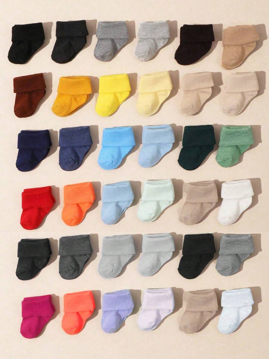10/5 Pairs Of Randomly Selected Warm Terry Socks For Babies In Autumn ...