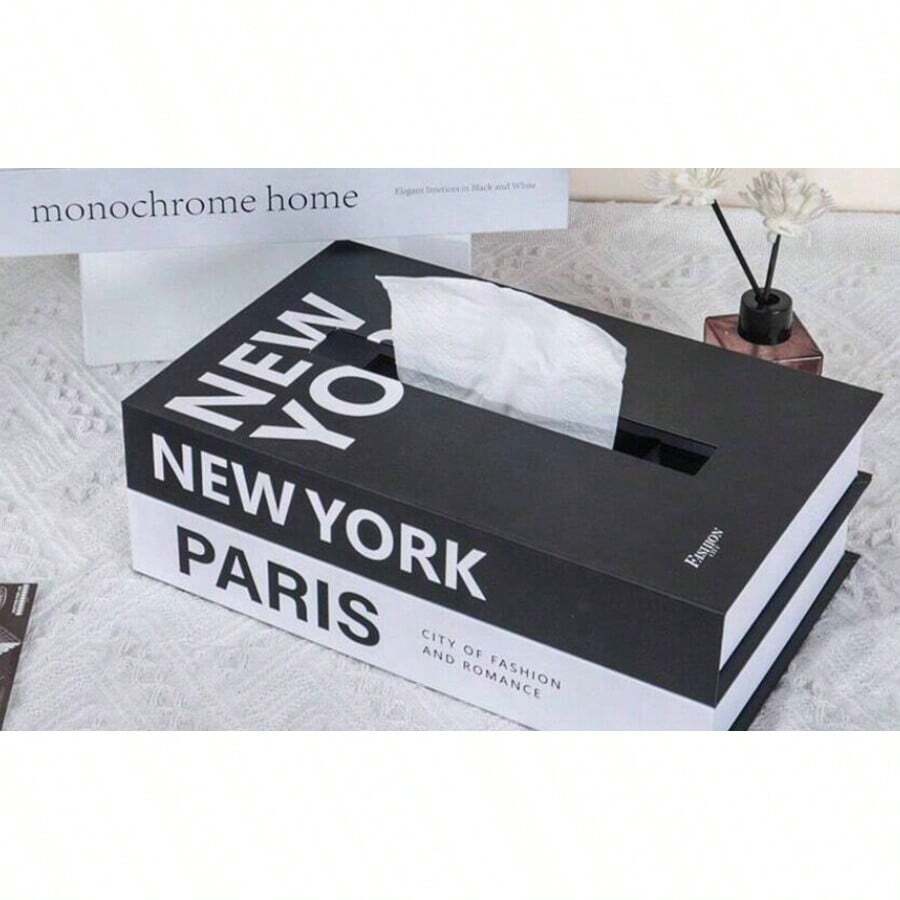 1pc Rectangular Tissue Box Cover - Functional Decorative Modern Tissue ...