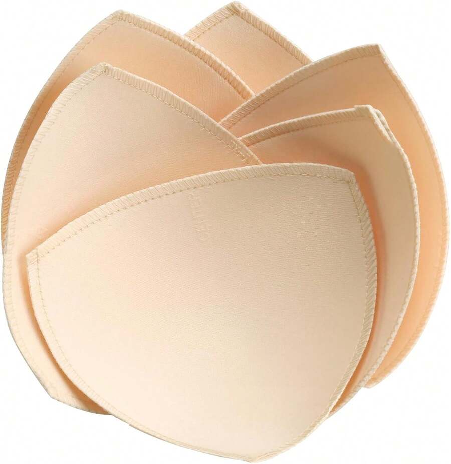 3 Pairs Bra Pads Inserts,Sewn Push Up Sports Bra Cup,Removable Bra Inserts Enhancers Dresses ...