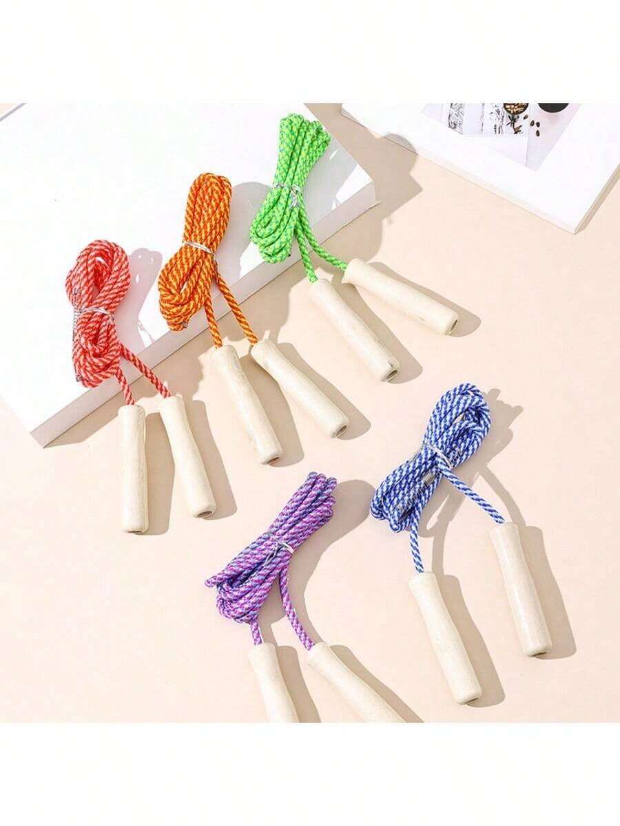 2.7m Color - Block Cotton Jump Ropes | Minimalist & Fresh For Outdoor ...