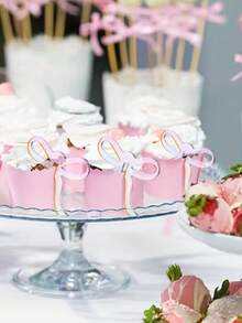 10 pezzi di segnaposto per bicchieri da vino a forma di fiocco ...