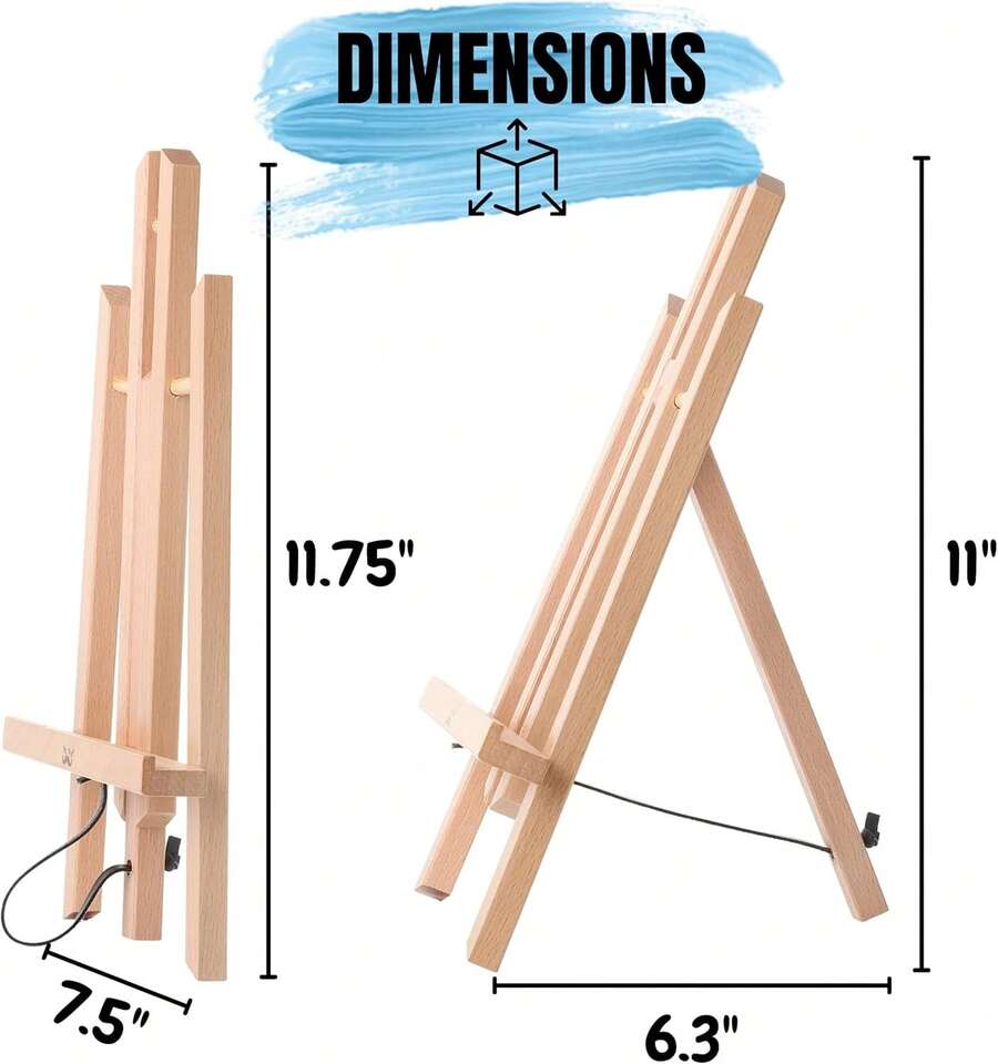Mr. Pen- Small Easels Painting, 11 Inch, Wooden, Easels Painting Canvas ...