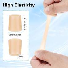 24 Pcs Soft Gel Silicone Toe Sleeves Cuttable Toe Cushions For Hammer ...