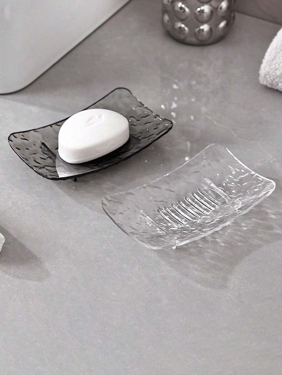 1pc Large Size Glacier Pattern Soap Dish, Bathroom Countertop Standing ...