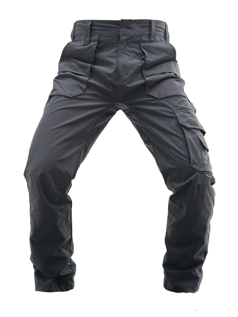 Men's Solid-Color Fashionable Casual American Functional High Street ...