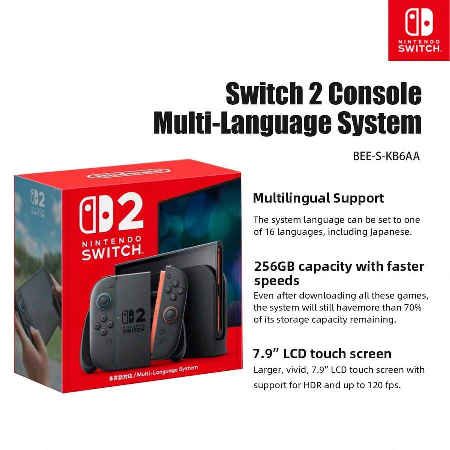 Nintendo Nintendo Switch 2 Sistema (Versión multilingüe) | Moda de ...