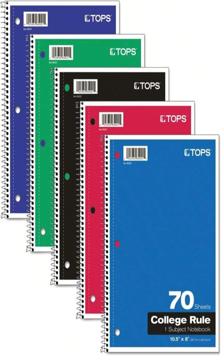 Oxford Spiral Notebook, 1-Subject, College Ruled Paper, 70 Sheets ...