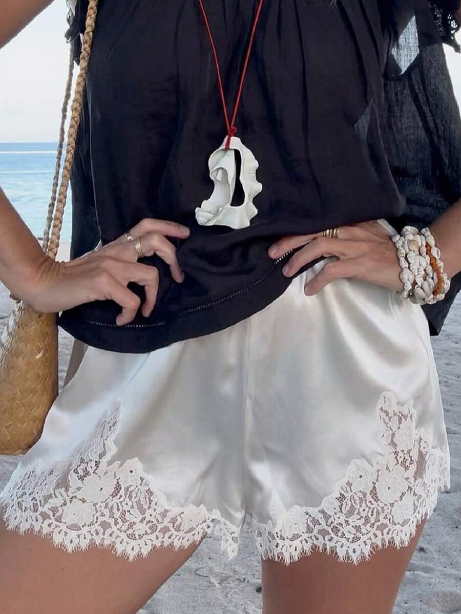 Women's Lace Briefs Panties French Knickers Satin Shorts | Mode de ...