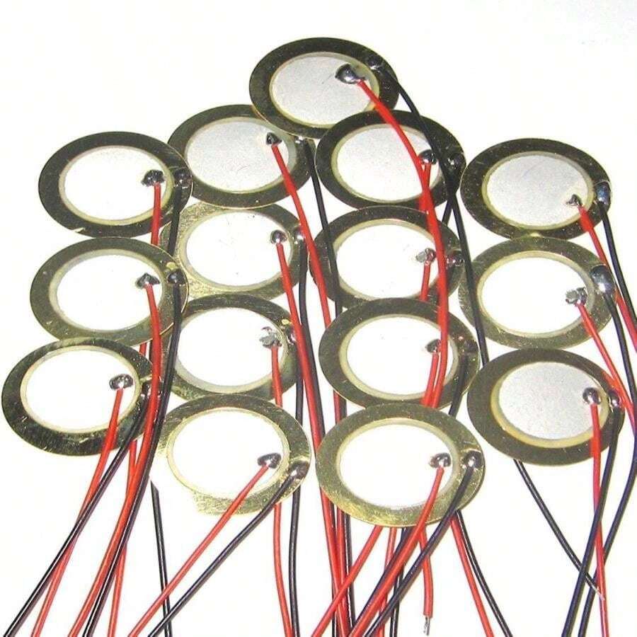 YQBOOM 10PCS 41mm Piezo Disc Transducer Contact Microphone Trigger ...