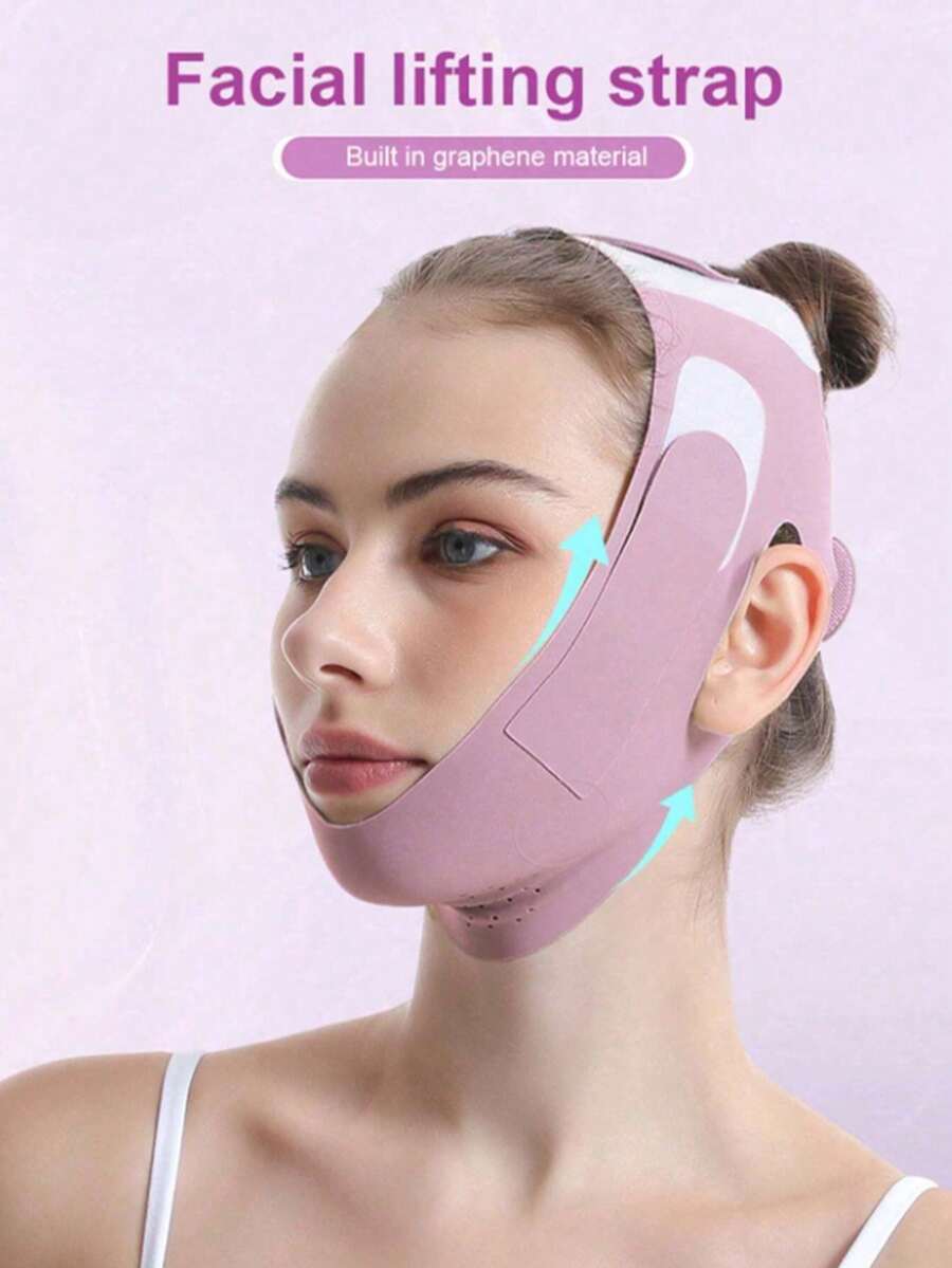 One Piece V-Shaped Facial Sleep Tool, Portable Chin Strap, Suitable For ...