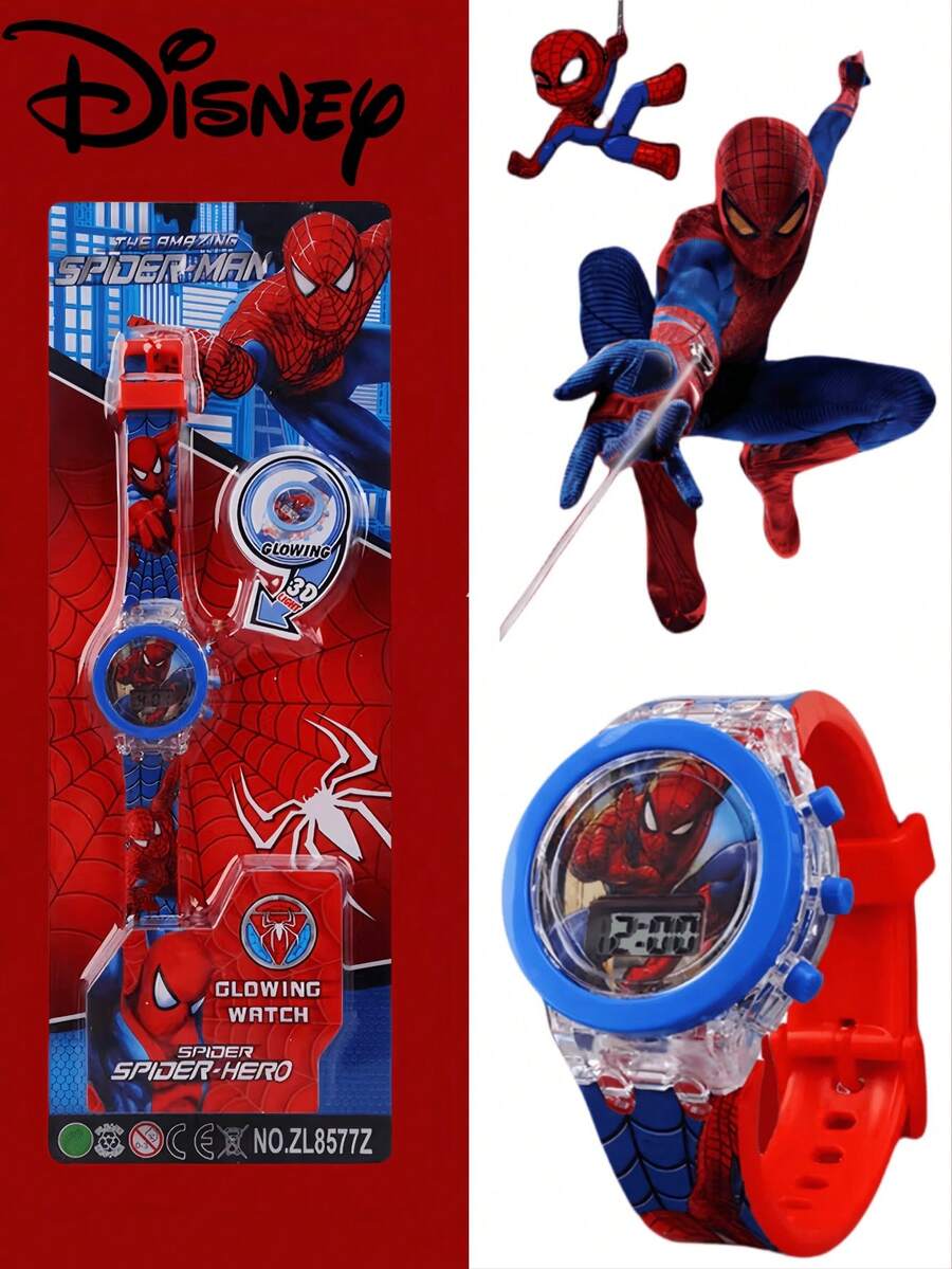 Marvel Marvel Kids Watch, Luminous Kids Watch, Spiderman Cartoon ...