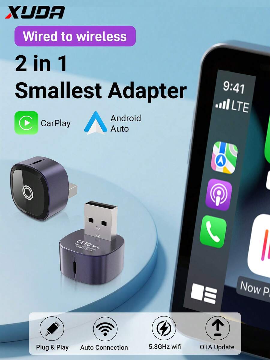 XUDA XUDA 2025 Neue Ultra Mini CarPlay KI-Box, kabelgebunden zu ...