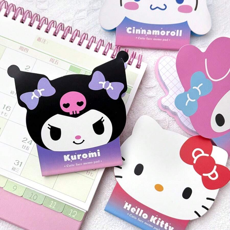 Sanrio 1Pc Sanrio Notebook, Note Pad, Student Cartoon Message Pad ...