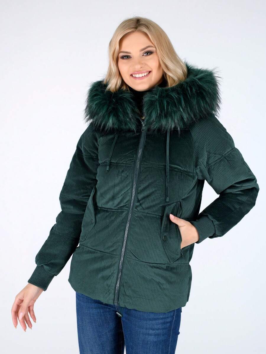 Chaqueta acolchada para mujer, acolchada, ligera, con capucha, plegable ...