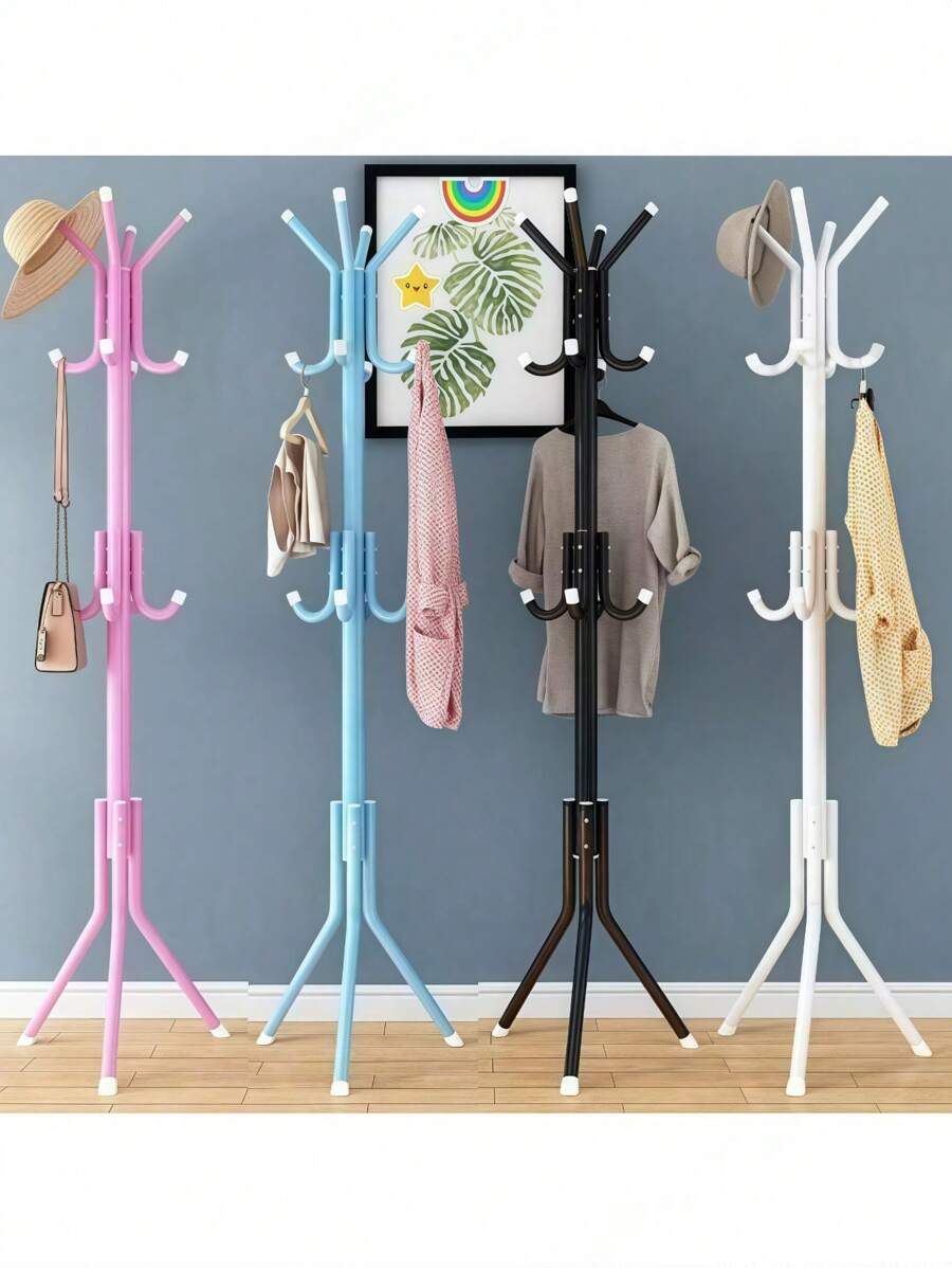 1pc Vertical Clothes Hanger, Simple Freestanding Clothes Rack ...