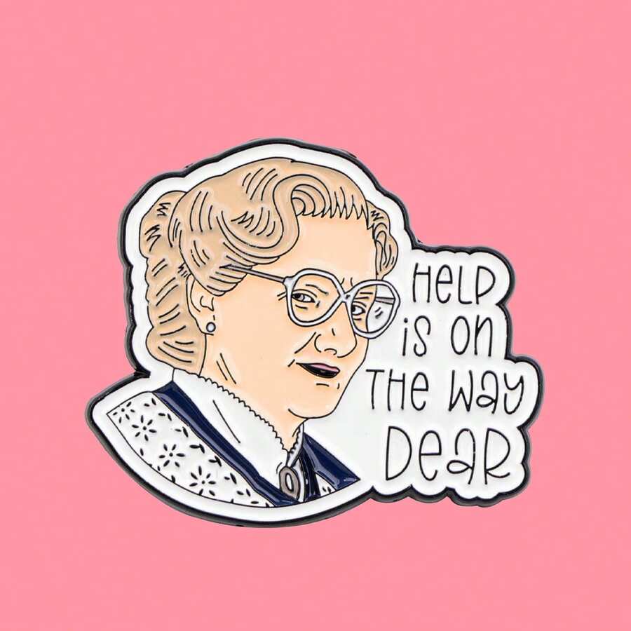 Funny Father Quotes Enamel Pins Comedy Movie Brooch Pins Lapel Pins ...