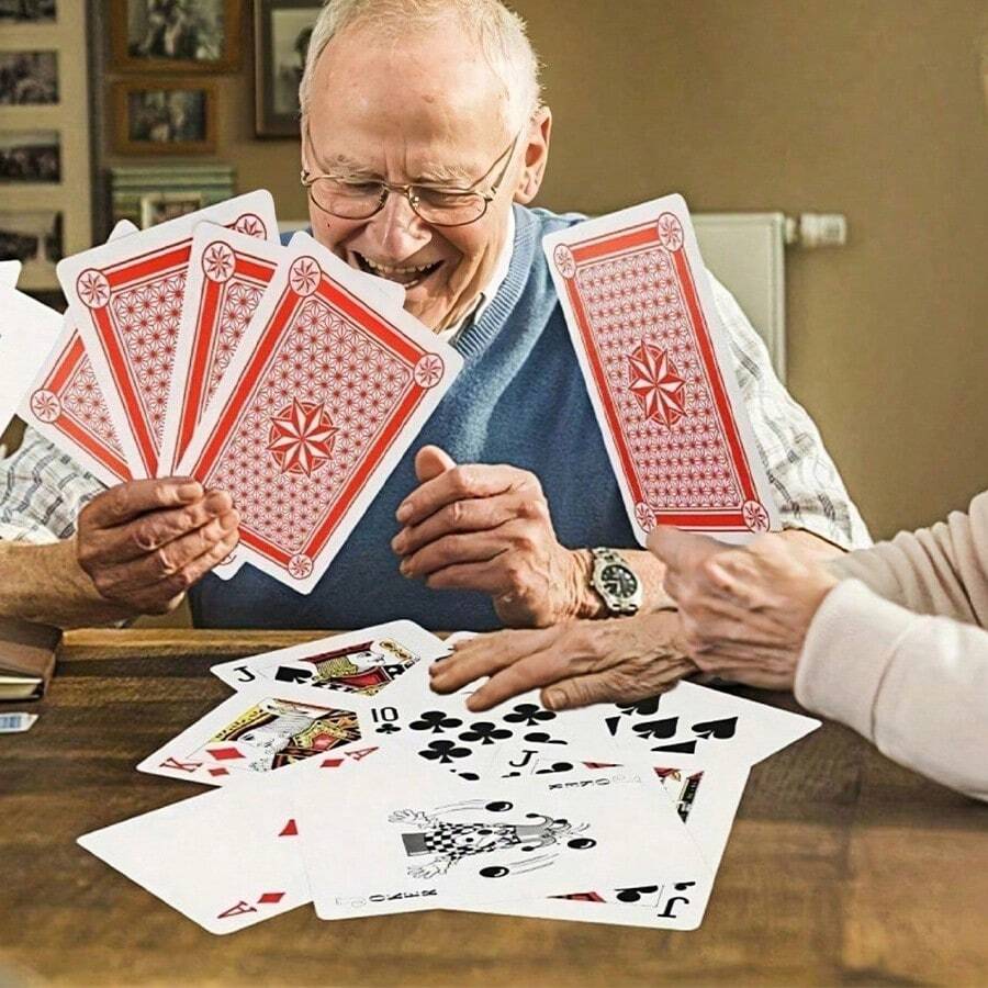 54pcs Oversized Playing Cards, 4X Jumbo Size Creative Giant Playing ...