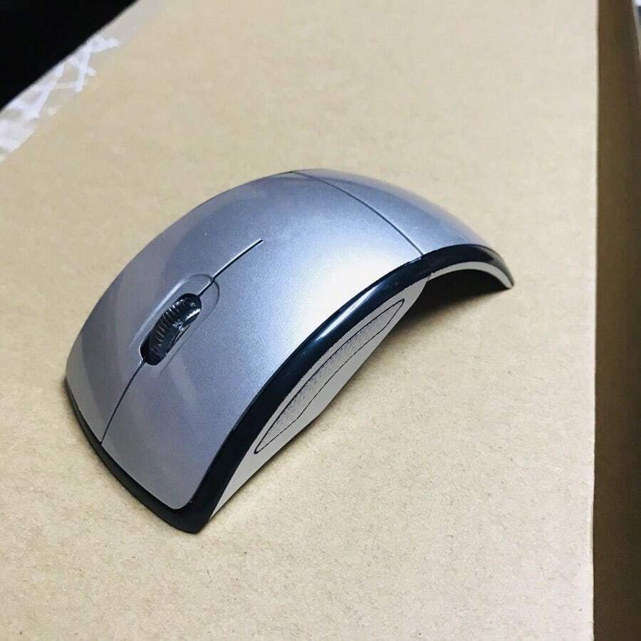2025 Foldable Wireless Mouse Ergonomic Arc Design 2.4G Optical Mouse ...