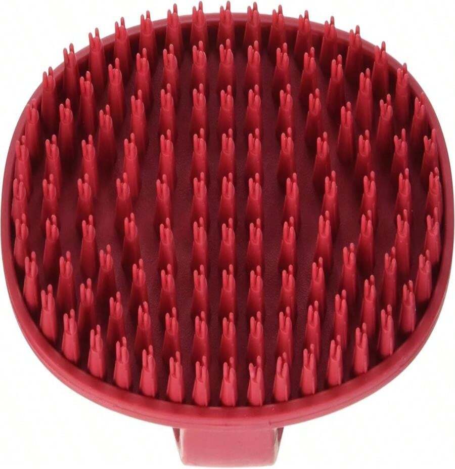 Le Salon Essentials Rubber Grooming Brush With Loop Handle, Red | SHEIN USA
