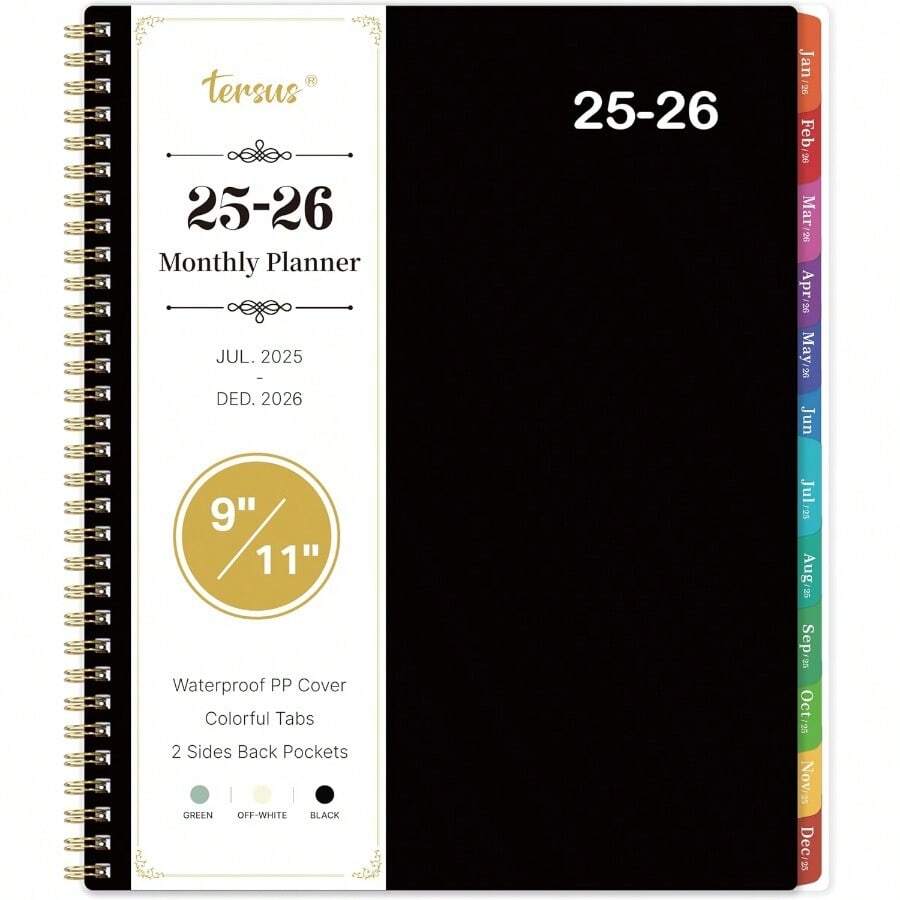 Monthly Planner 20252026 18 Months Calendar 20252026 Jul 2025 Dec 2026 ...