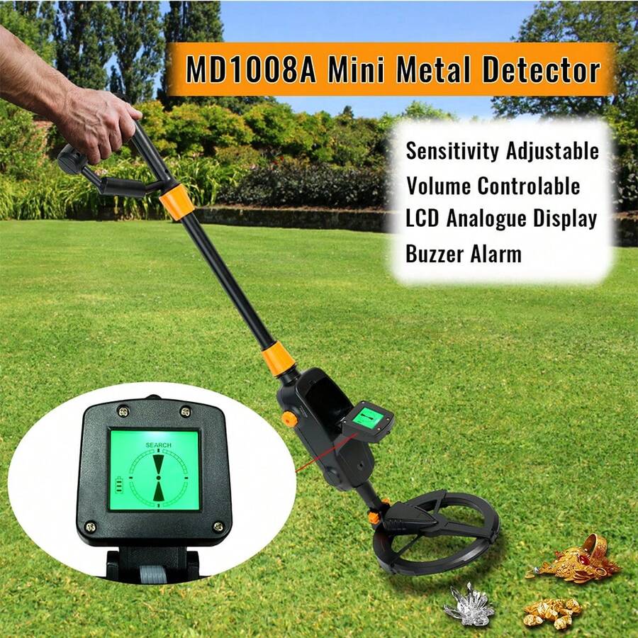Portable Smart Metal Detector For Beginners - Lightweight, Battery ...