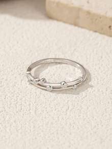 MODIAN 925 Sterling Silber Original Design Ringe Einfache Doppelschicht ...