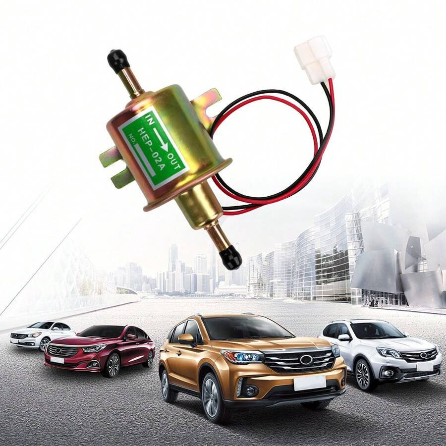 12V Electric Petrol Pump Bolt Fixing Wire Fuel Pump HEP-02A For Car ...
