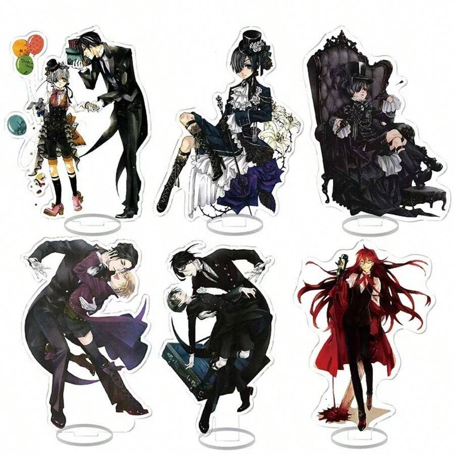 Ciel & Sebastian Acrylic Stand Decoration, Creative Campus Small Gift ...