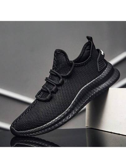 Men's Lightweight Breathable Hollow-Out Running Shoes For Daily Wear ...