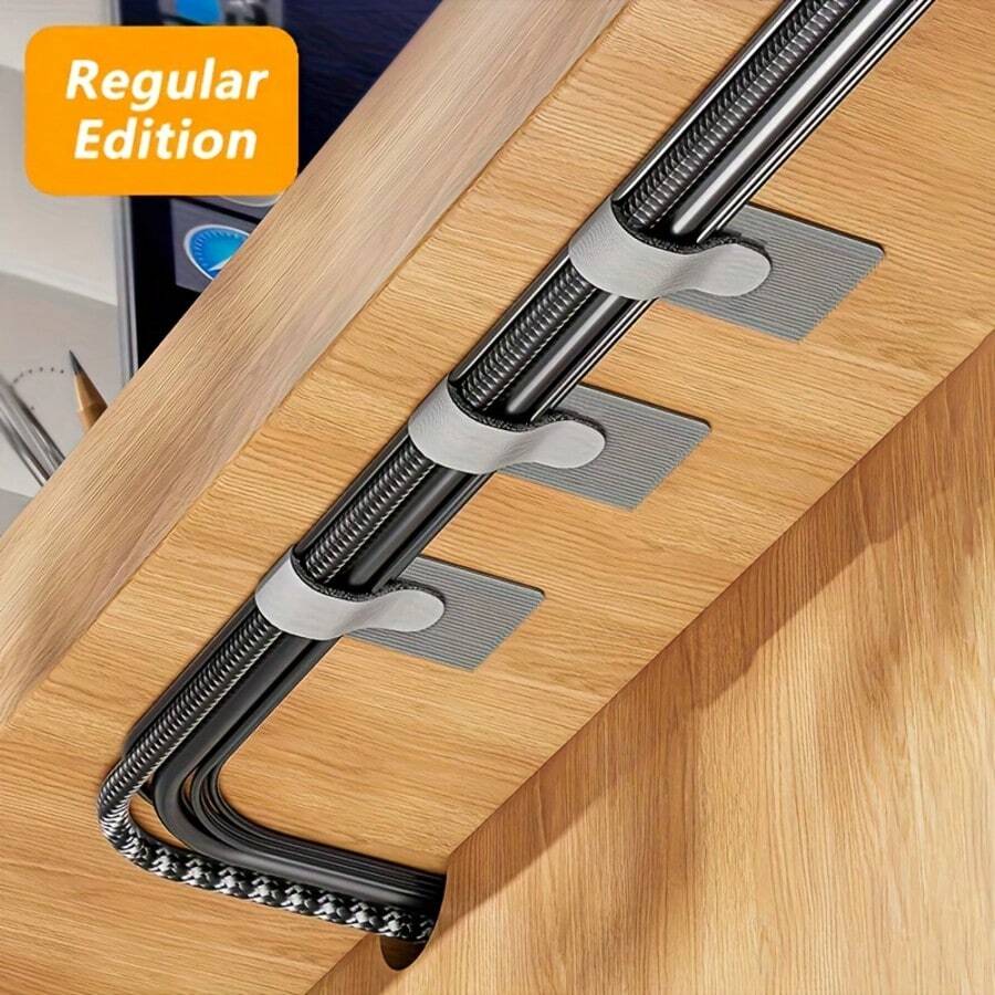 20pcs Self-Adhesive Nylon Cable Clips - Strong Cord Clips For Desk ...