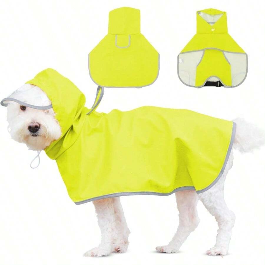 Dog Raincoat For Small Dogs, Dog Rain Jacket With Clear Hooded ...