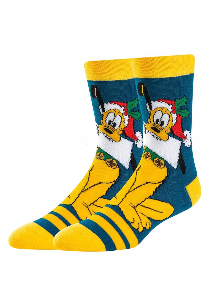 1 Pair Official Disney Pluto Socks, Cartoon Christmas New Year Gift ...