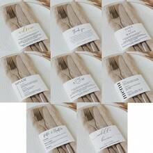 50-teiliges individuelles Hochzeits-Servietten-Ring-Set, Party-Tisch ...