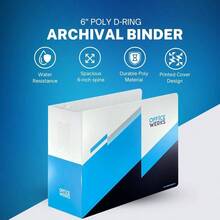 6 Inch Locking Angle D - Ring Binder Heavy Duty Poly Binder With ...