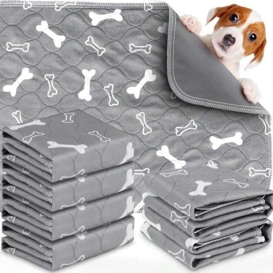 6pack Washable Pee Pads For Dogs, 32*28 Inch Reusable Dog Pads, Non ...