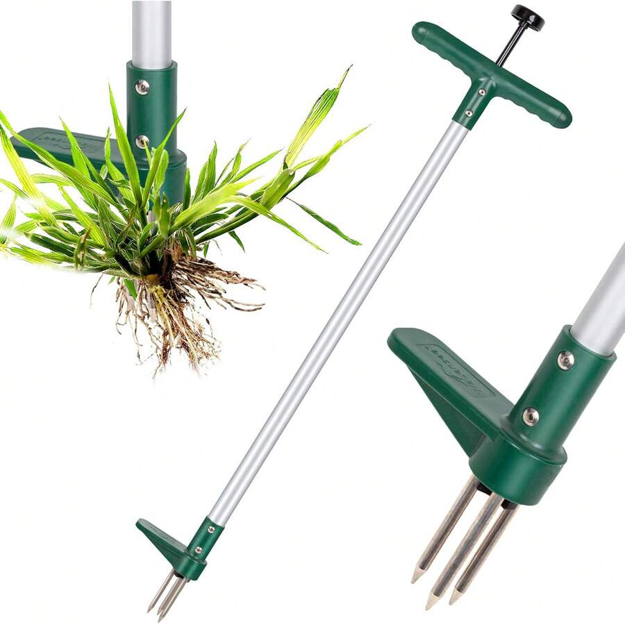 , Stand Up Weeder Hand, Long Handle Garden Weeding With 3 Claws, Hand ...