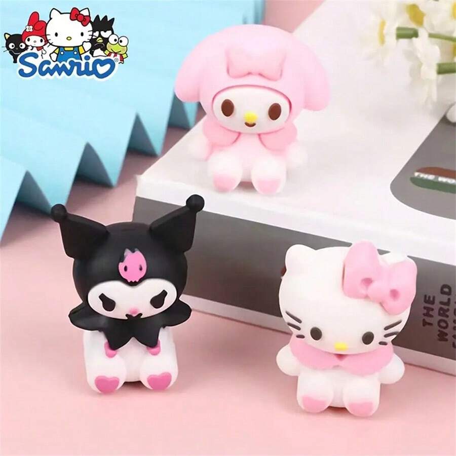 Sanrio 1/4/6 Peças, Lápis Sharpie da Sanrio, Apontador de Lápis Hello ...